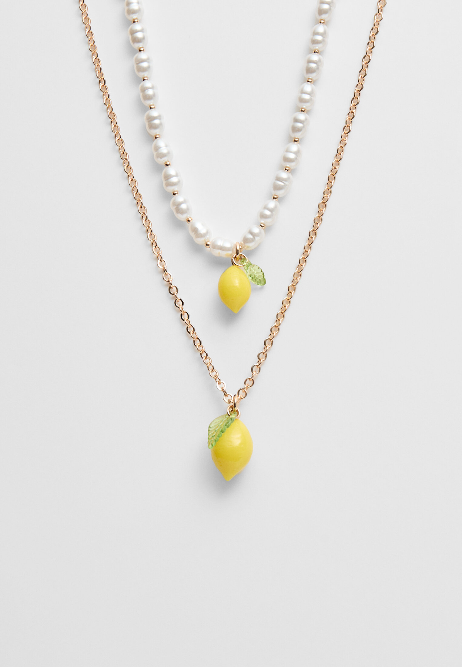 Set 2 collares limones | Stradivarius Republica Dominicana