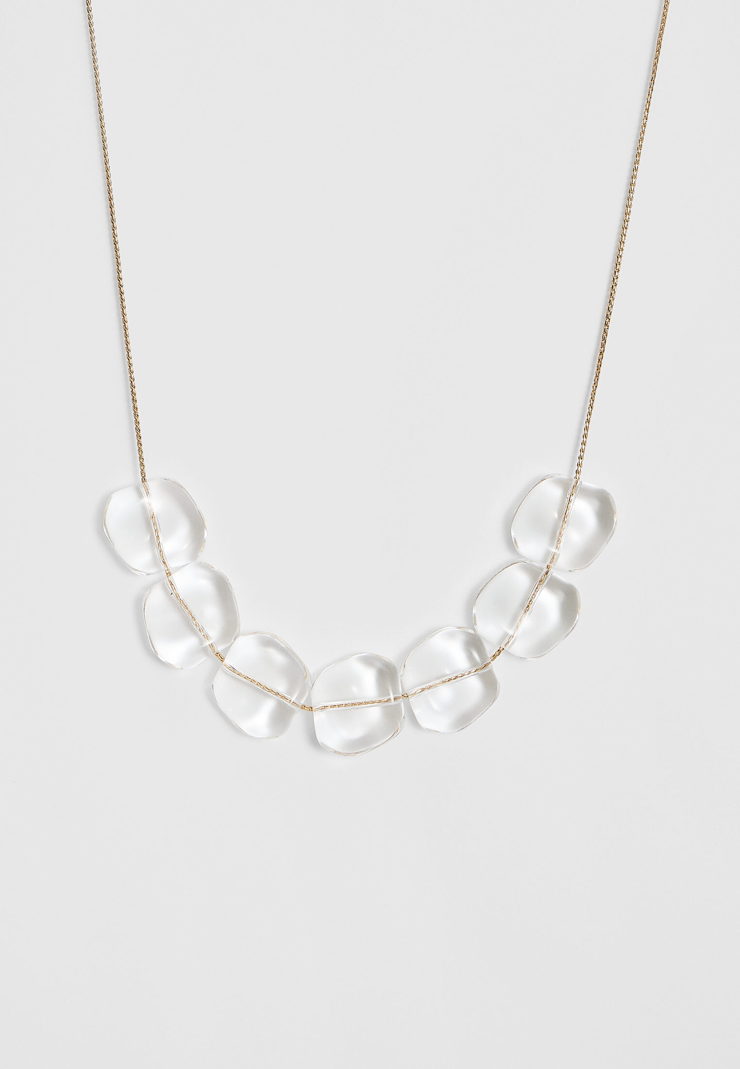 Collier texturé transparent - Mode femme | Stradivarius Tunisie