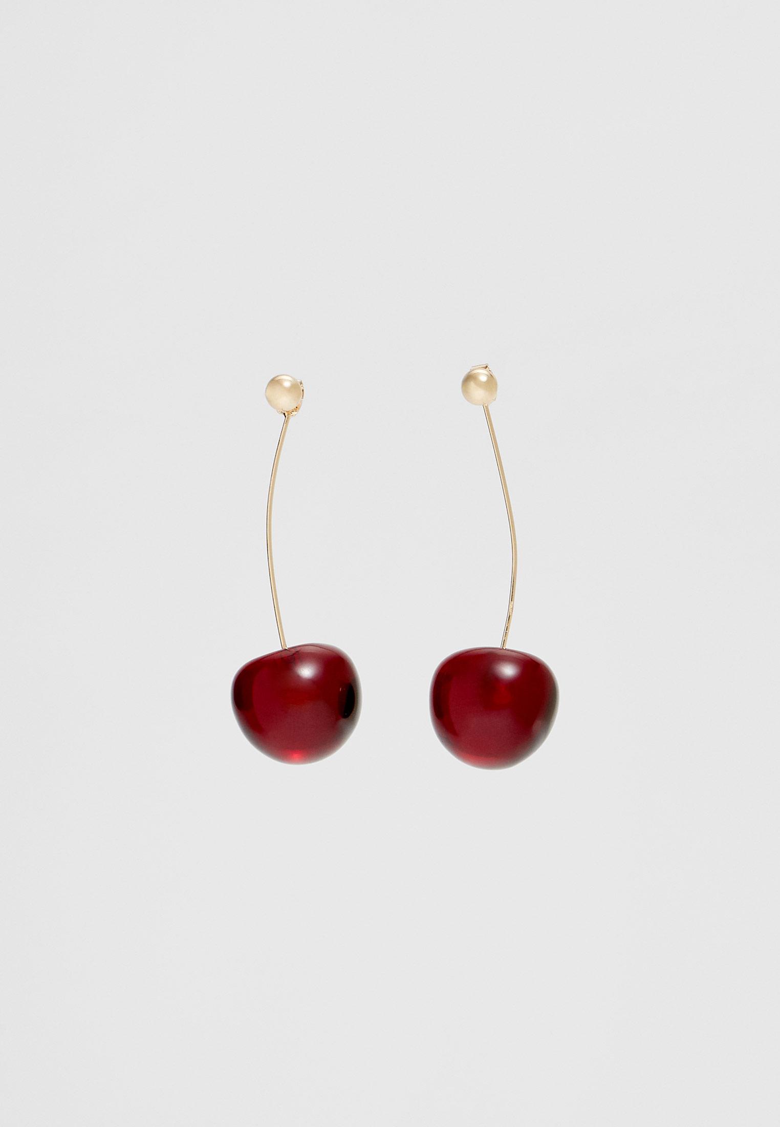 Cherry Earrings Womens Fashion Stradivarius United States