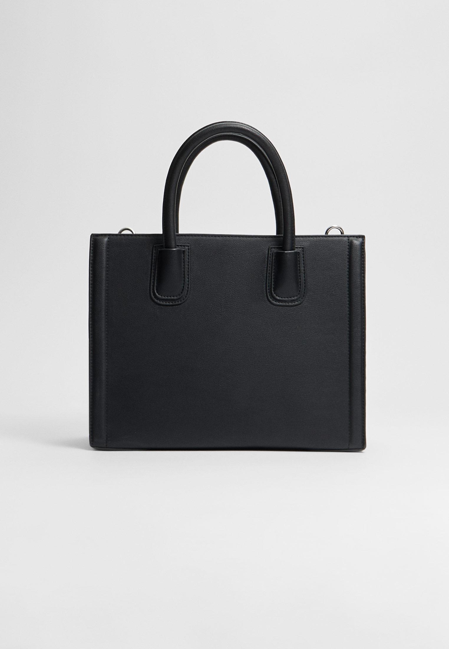 Basic Rigid Tote Bag Womens Fashion Stradivarius United Kingdom