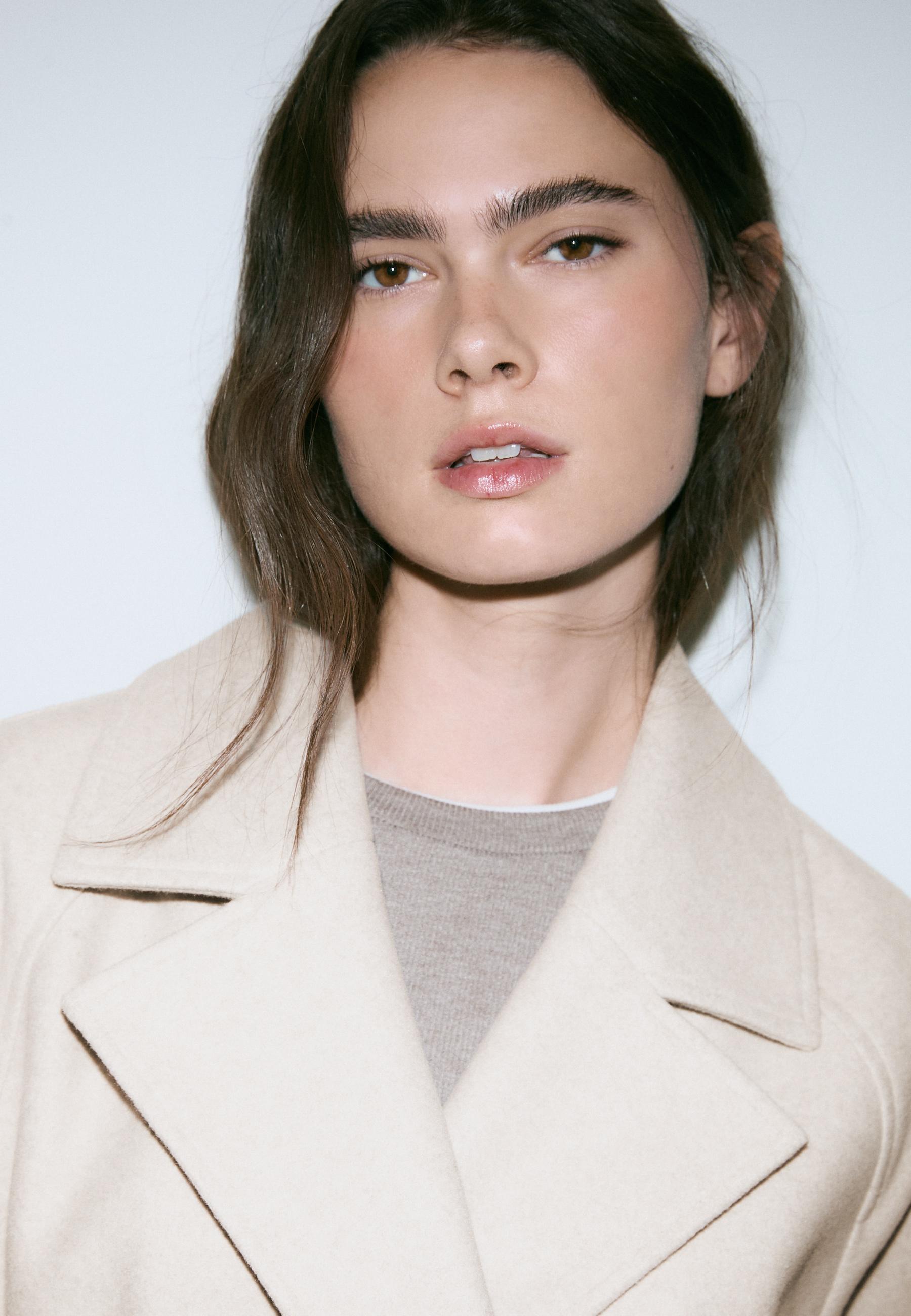 Soft-touch trench coat - Women's fashion | Stradivarius United Kingdom