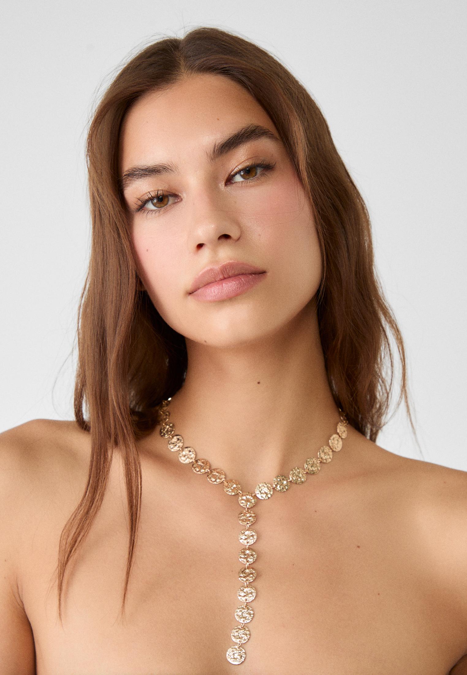 Collar lariat circulos