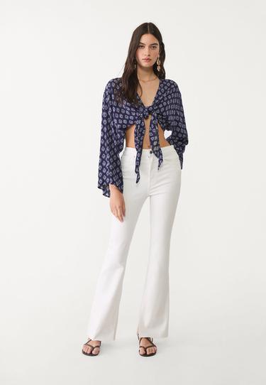 D74 Flare slit - Women's fashion | Stradivarius United States