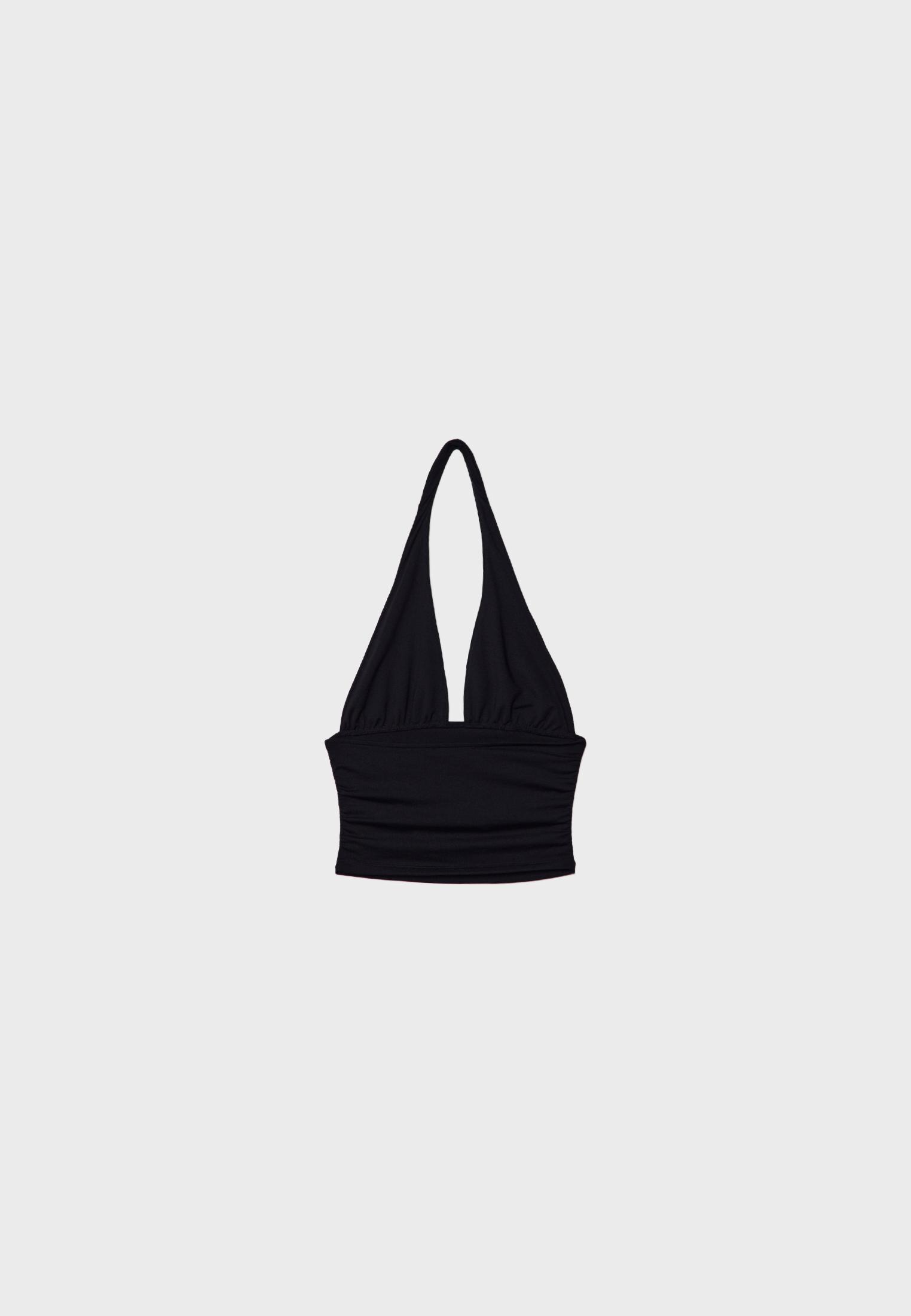Gathered halter top - Women's fashion | Stradivarius United Kingdom