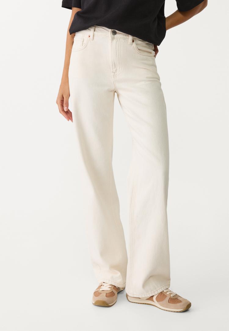 D92 straight wide jeans - Women's fashion | Stradivarius United States