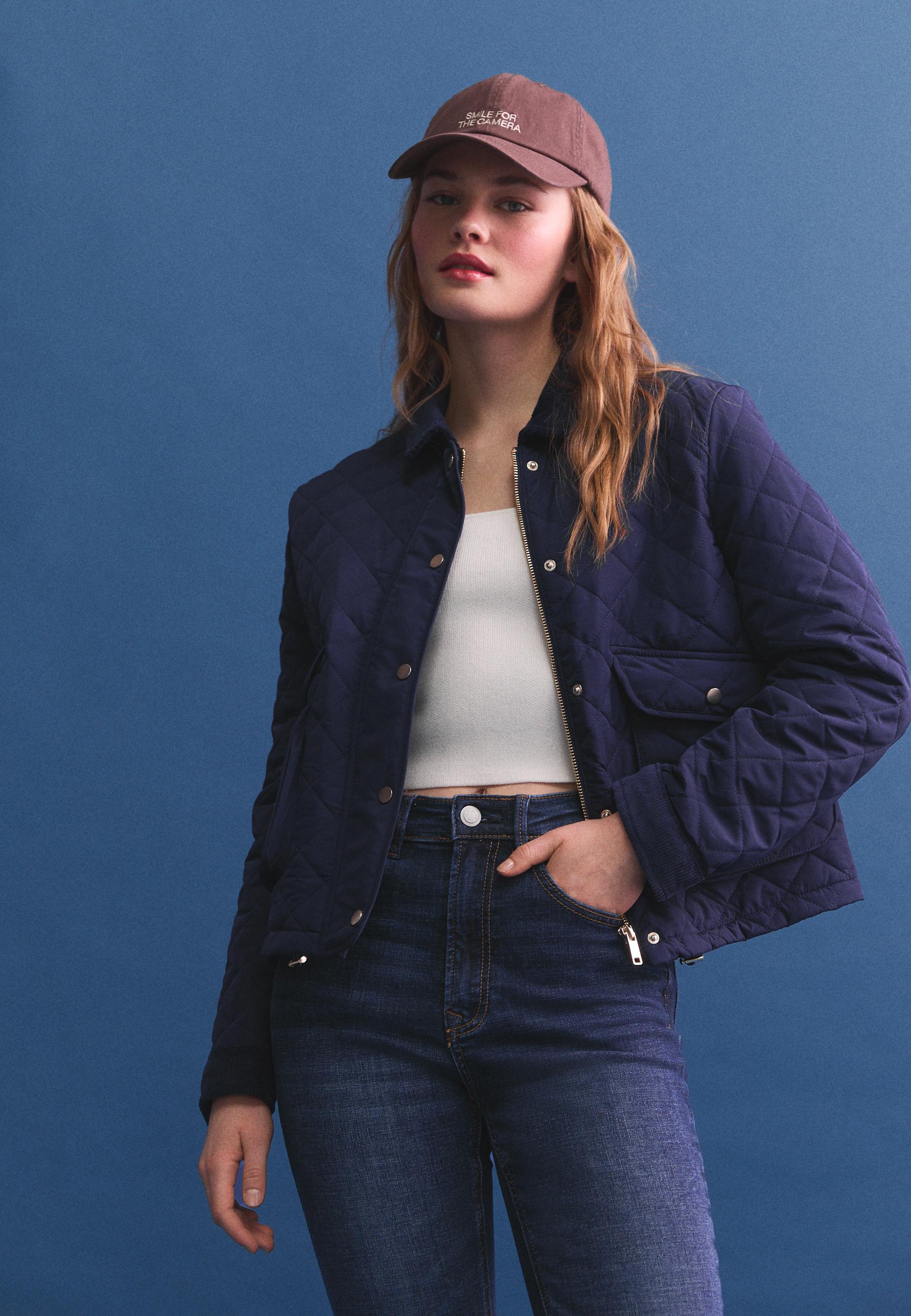 Navy Blue Jackets | Stradivarius United States Navy Blue Jackets | Stradivarius United States