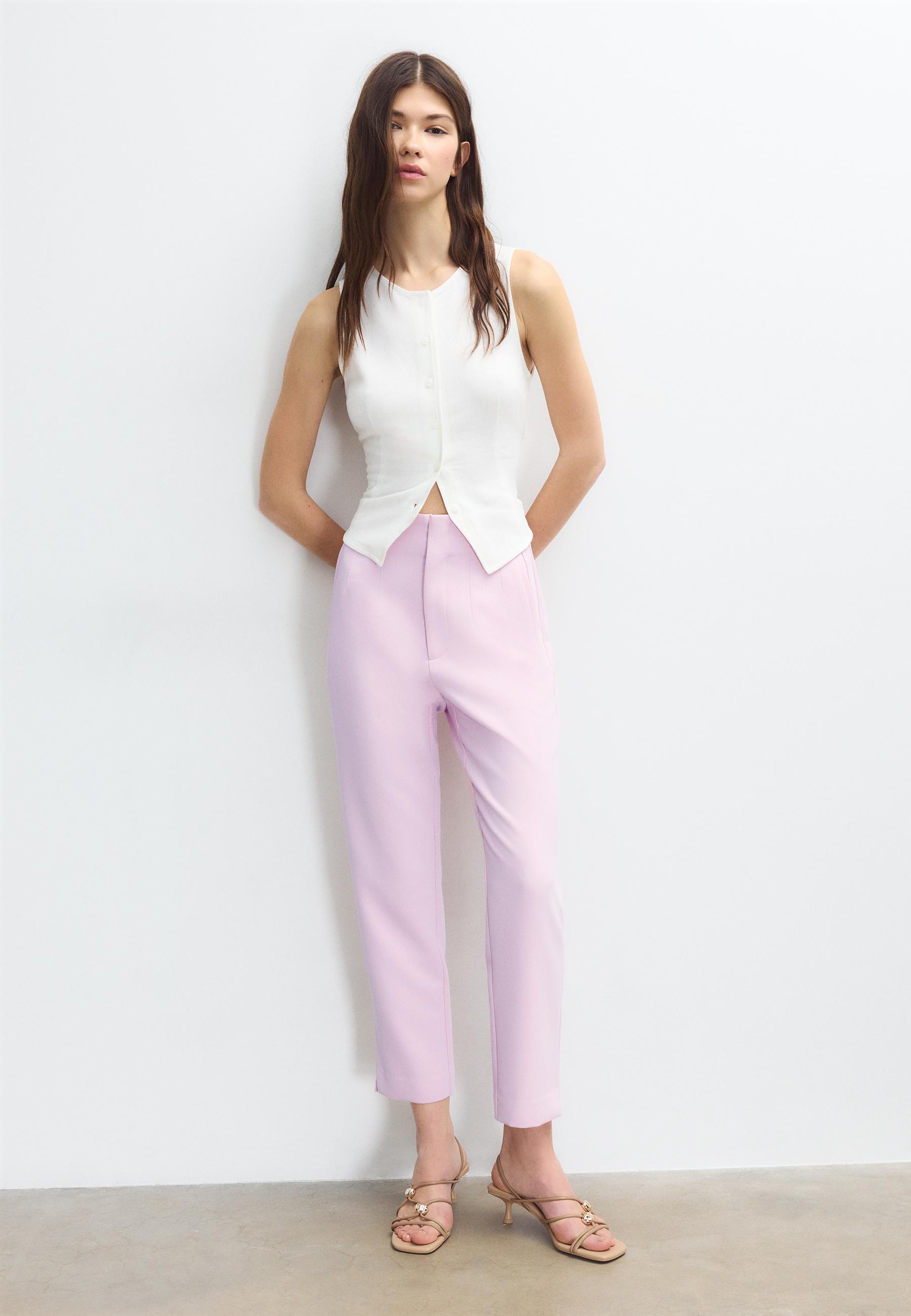 Smart darted trousers - Women's fashion | Stradivarius Qatar