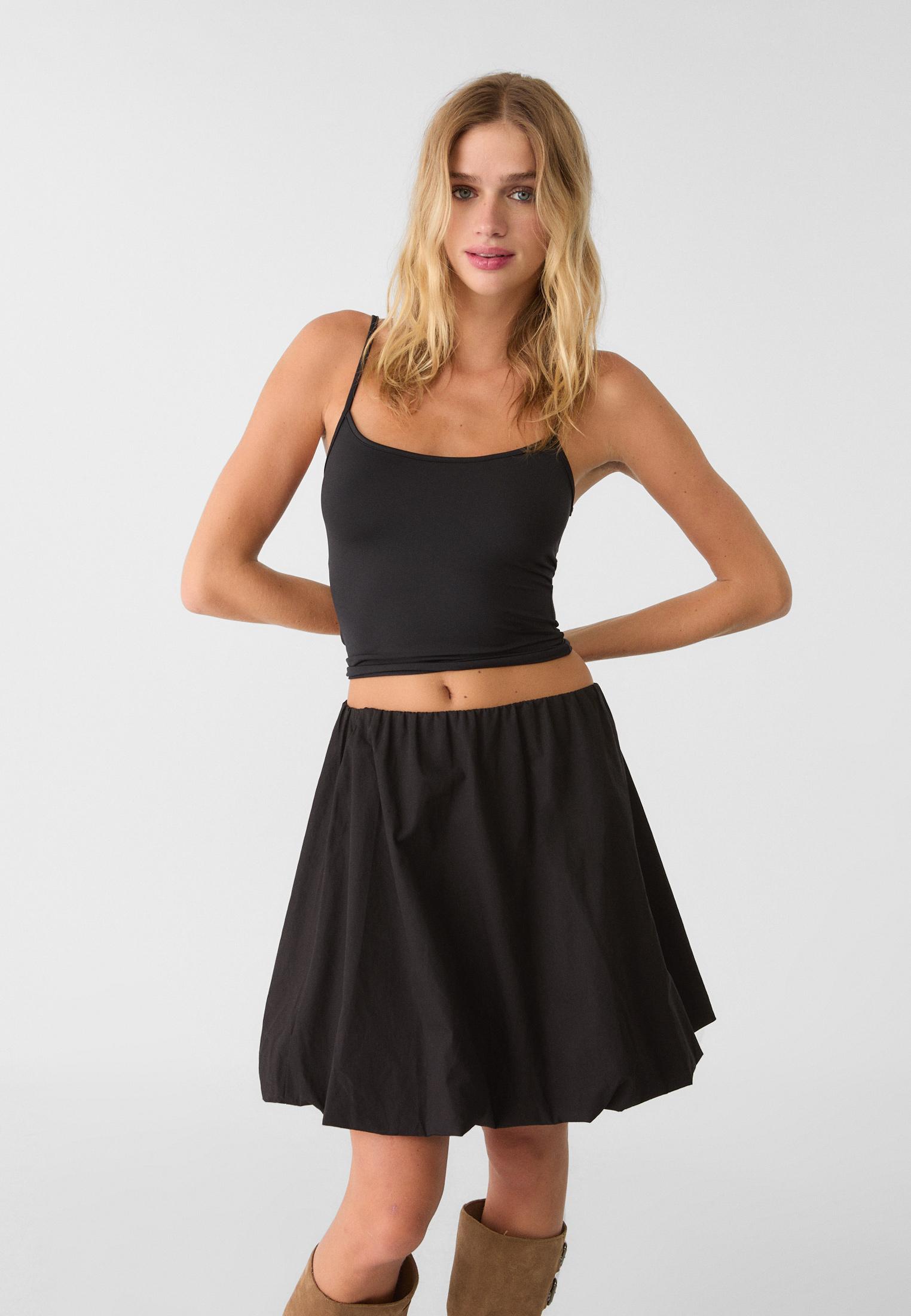 Strappy polyamide top - Women's fashion | Stradivarius Worldwide