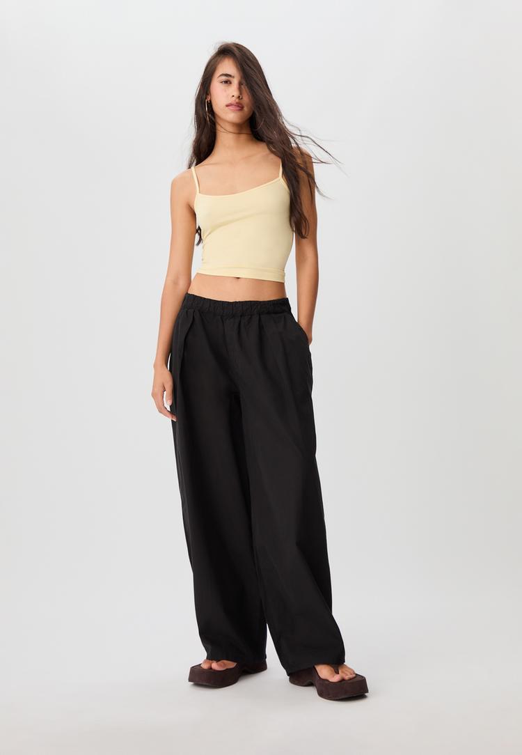 Strappy polyamide top - Women's fashion | Stradivarius United Kingdom