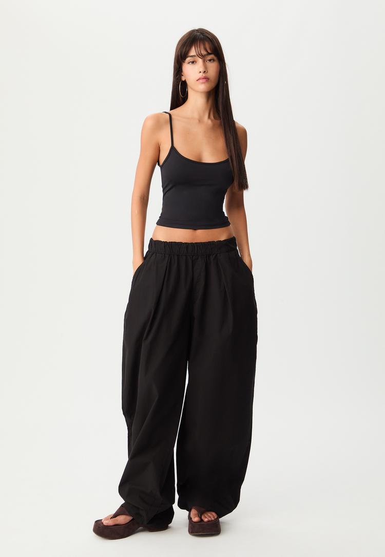 Strappy polyamide top - Women's fashion | Stradivarius United States
