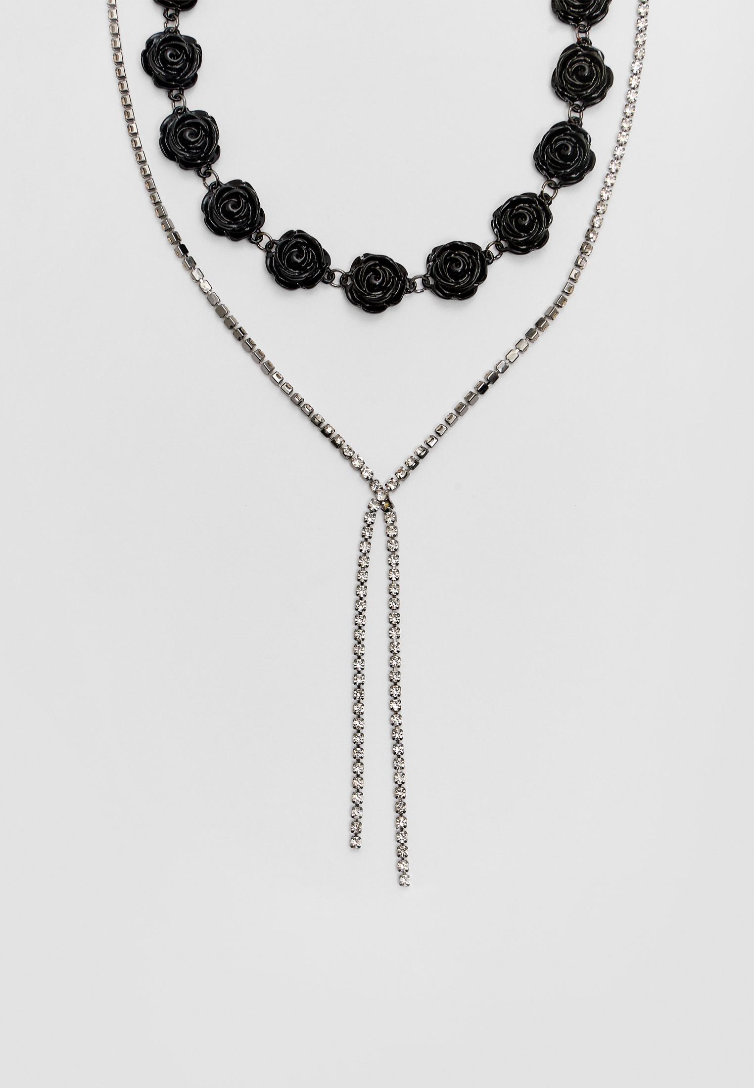 Set van 2 kettingen met lariat en roos - Mode voor dames | Stradivarius ...