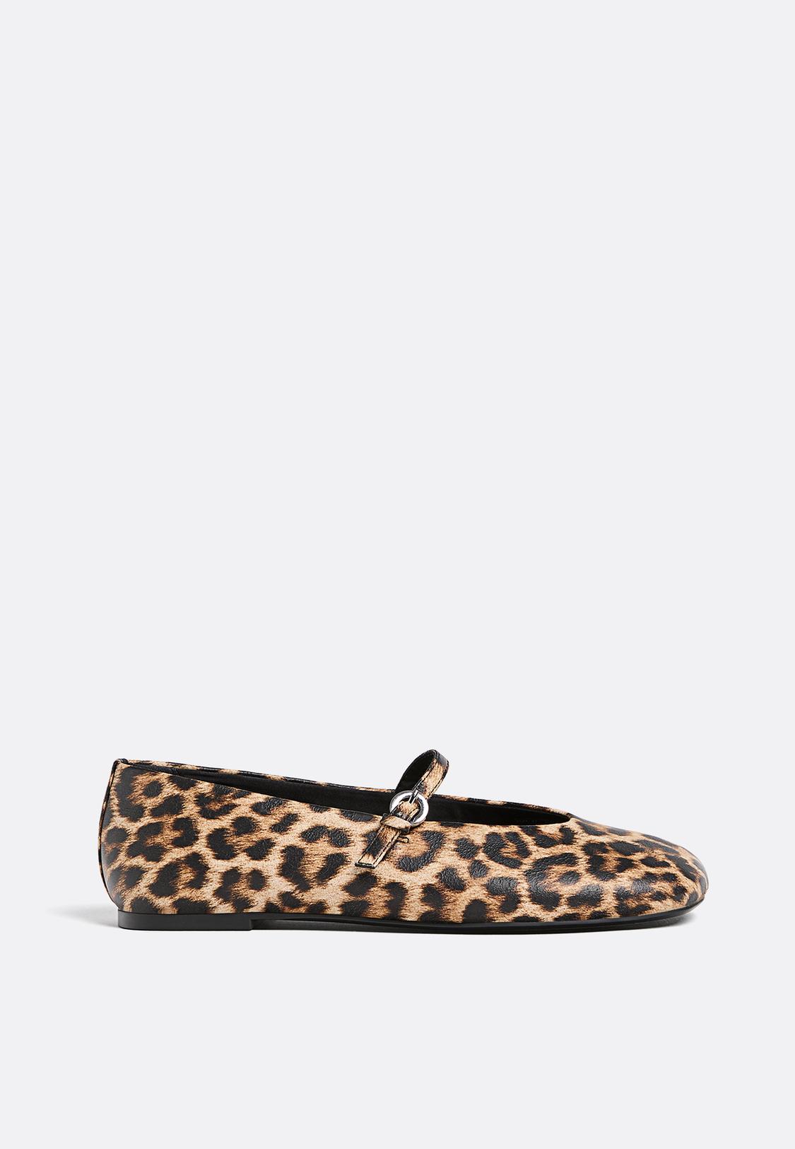 Animal Print Ballet Flats Animal Print Brown Emiko Leopard Print Bow
